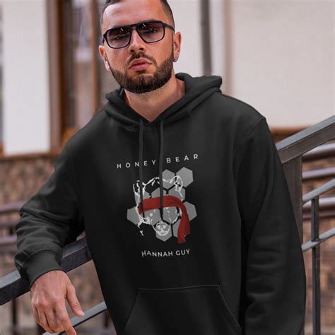 Honey Bear By Hannah Guy Unisex Hoodie Light Logo Official Hannah