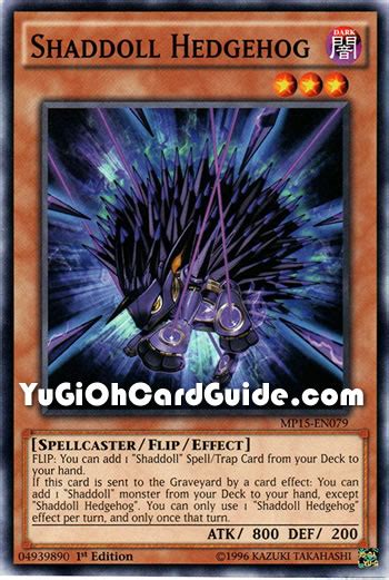 Shaddoll Hedgehog Yu Gi Oh