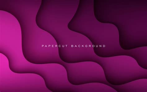 Multi Colored Abstract Pink Red Wavy Papercut Overlap Layers Background Eps10 Vector 10249437