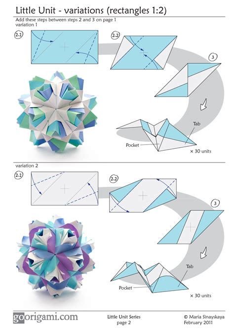 Modular Origami Ball Instructions