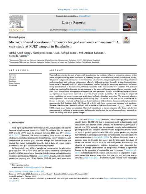 Microgrid Based Operational Framework For Grid Resiliency Enhancement