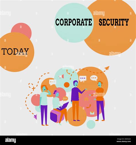 Conceptual Display Corporate Security Word For Practice Of Protecting Business Property And