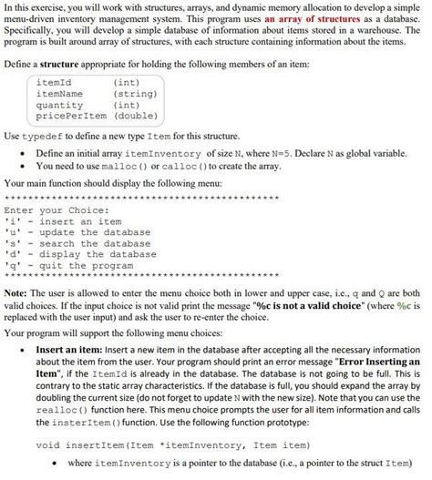 Solved In This Exercise You Will Work With Structures Chegg