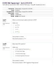 Graded Quiz Unit Pdf Graded Quiz Unit CS Web Programming Term