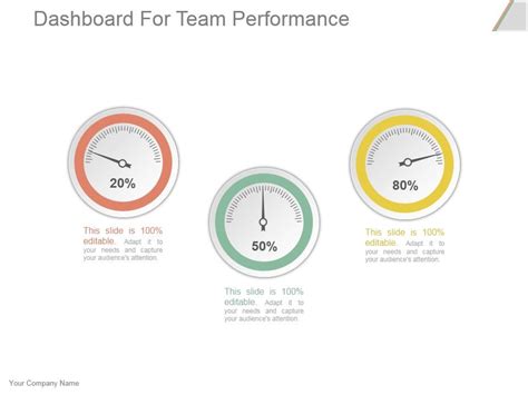 Dashboard For Team Performance Ppt PowerPoint Presentation Summary