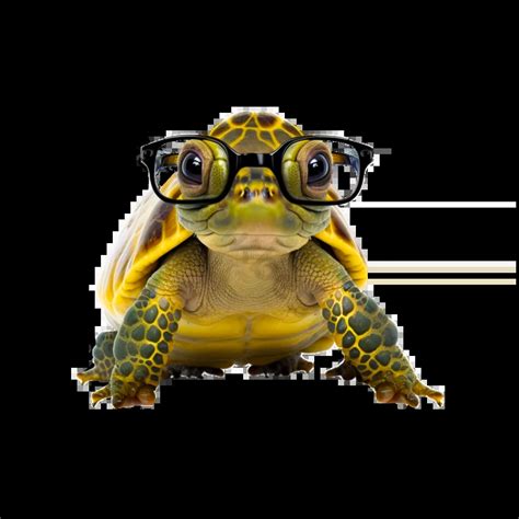 Cartoon Turtles With Glasses