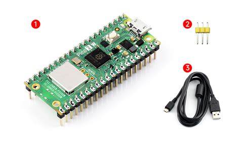 Raspberry Pi Pico 2 W Microcontroller Board Based On Official Rp2350 Chip Dual Core And Dual