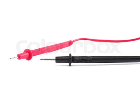 Electrical Wires With Probes Isolated On White Background Colourbox