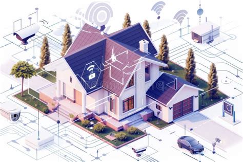 Security Concept With Facial Recognition Ensures Reliable Protection And Watchful Setup