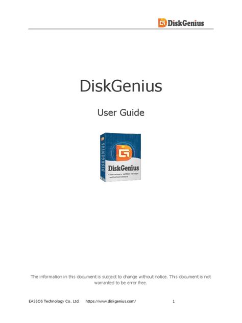 diskgenius user guide download free pdf backup booting
