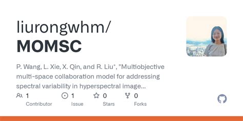 Github Liurongwhm Momsc P Wang L Xie X Qin And R Liu Multiobjective Multi Space