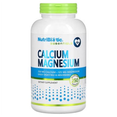 Nutribiotic Essentials Calcium Magnesium 250 Capsules 250 Count Ralphs