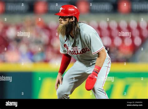Philadelphia Phillies Brandon Marsh Takes His Lead From First Base
