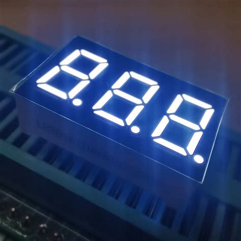 0 36 3 Digit 7 Segment Led Display Common Anode For Temperature Humidity Indicator