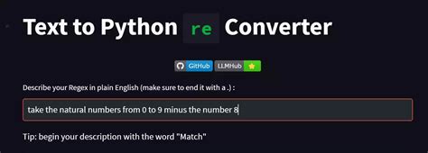 text2regex chuyển văn bản tự nhiên thành biểu thức regex