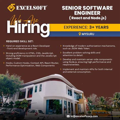 hiringnow reactjs nodejs seniordeveloper mysurujobs techcareers