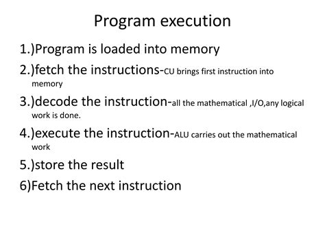 Program Execution Pptx Operating Systems Computer Software And