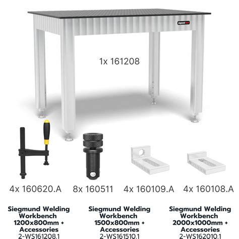 Promo Siegmund Workbench 1200 X 800mm Incl Accessories Crossfire