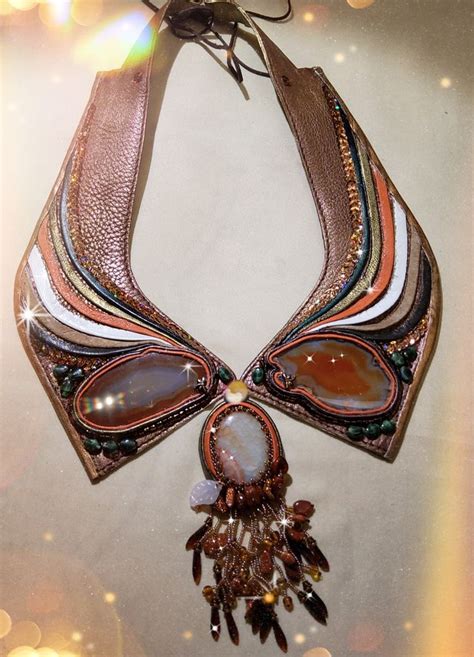 Воротник кожа натуральные камни | Statement necklace, Jewelry, Necklace