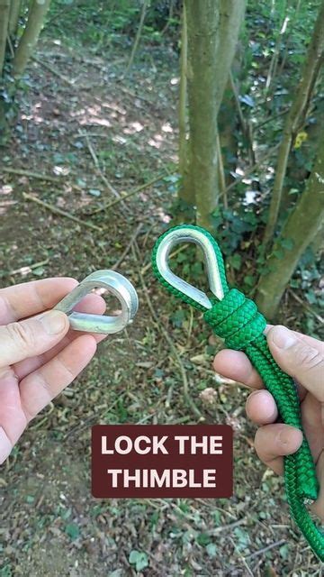 Padlock Knot Lock Knots Thimbles For Ropes Survival Paracord