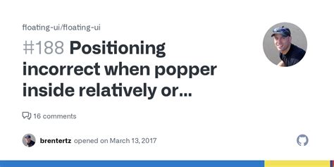 Positioning Incorrect When Popper Inside Relatively Or Absolutely