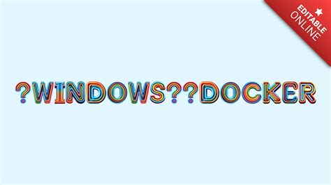 在windows使用docker Czcionka Alfabetu Neonowego Generator Efektów Tekstowych