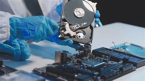 Close Up Portrait Of Computer Engineer S Hand Is Holding CPU S Computer 42201979 Stock Video At