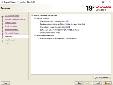 Hướng Dẫn Cài đặt Oracle Database 19c Trên Windows Vinasupport