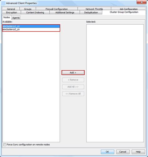 Configuring Cluster Group Clients For Quorum Disk