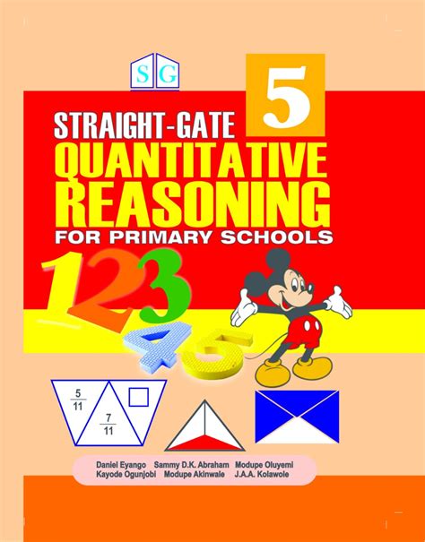 Quantitative Reasoning For Primary Schools 5 Straight Gate Publishers