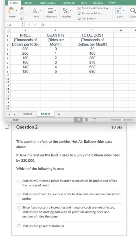 Solved Home Insert Page Layout Formulasdata Review View X