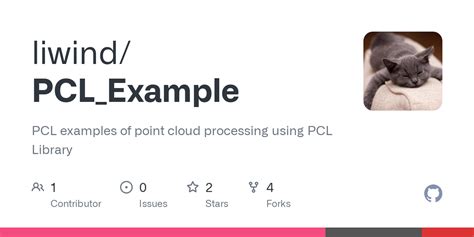 Github Liwindpclexample Pcl Examples Of Point Cloud Processing