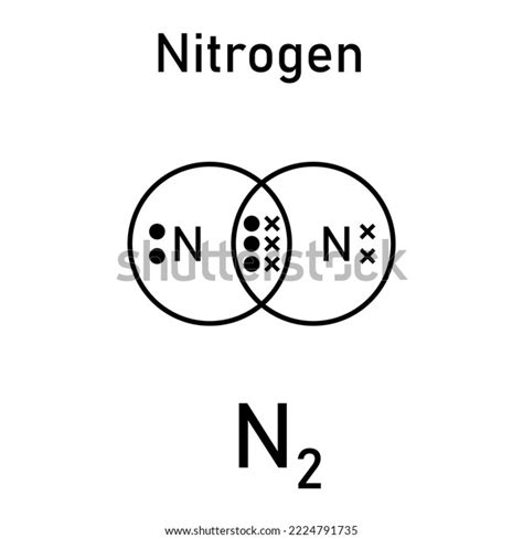 Dot Cross Diagrams Simple Covalent Molecules Stock Vector Royalty Free 2224791735 Shutterstock