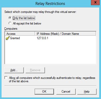 Configure SMTP