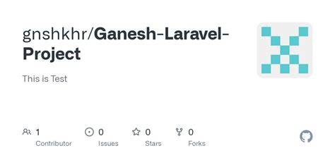 GitHub Gnshkhr Ganesh Laravel Project This Is Test