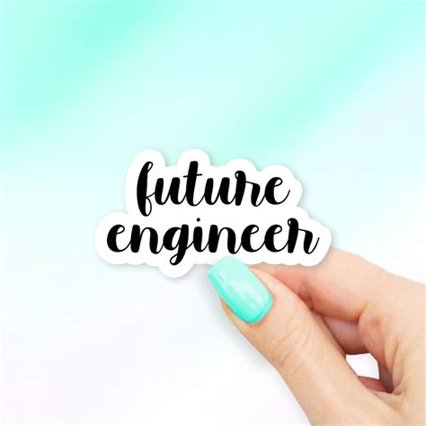 Future Engineer Sticker Future Stickers Career Stickers Macbook Stickers Laptop Stickers