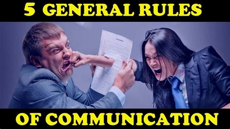 Observe The Rules Of Effective Communication 5 Main Rules Of