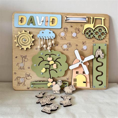 Developmental Board Farm Busy Board Personal Montessori Board