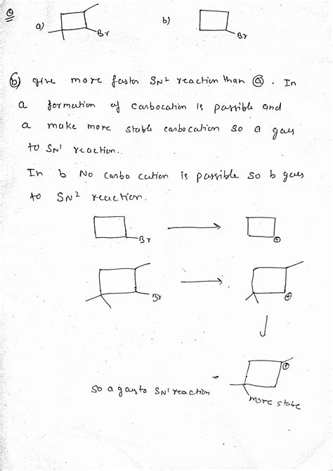 [solved] which of the following compounds would react faster in an sn2