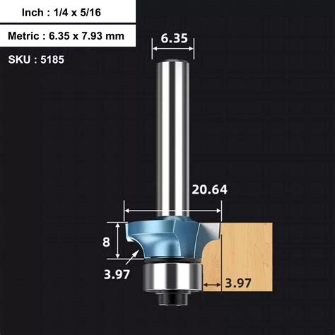 Item Round Over Router Bits Chansen Industries Co Ltd
