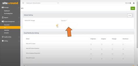 Training RFI Sitearound All In One Construction Management Technology