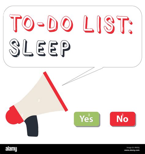 Word Writing Text To Do List Sleep Business Concept For Things To Be Done Priority Object Is To