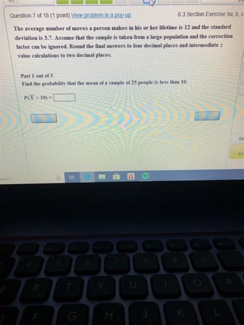 solved question 7 of 18 1 point view problem in a pop up