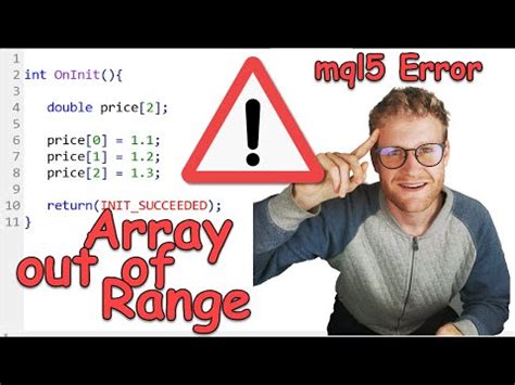 Fix The Array Out Of Range Error In Mql Programming YouTube