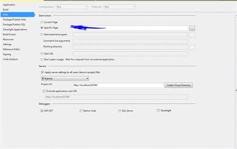 c application can t find local iis server stack overflow