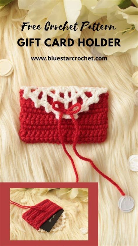 Lacy Crochet T Card Holder Free Pattern Blue Star Crochet T