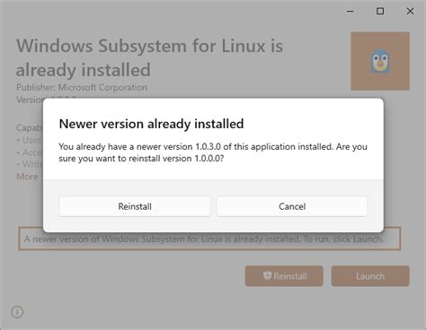 Cannot Downgrade Wsl 1030 To 1000 · Issue 9274 · Microsoftwsl