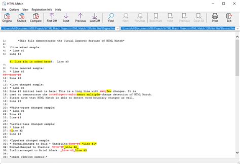 html match web page comparison utility for windows