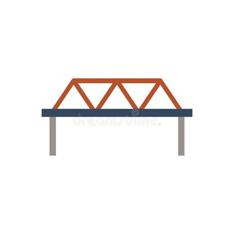 bridge suspension rope icon vector image stock illustration