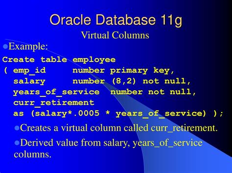 oracle database 11g new features ppt download